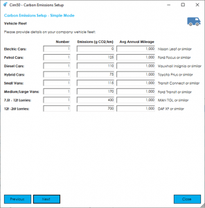 Simple Calculation Mode - CIM Software