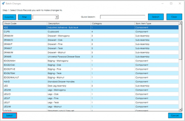 Batch Changes - CIM Software