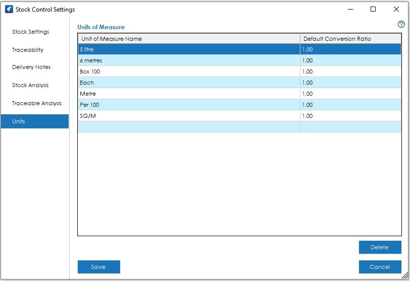 Units - CIM Software