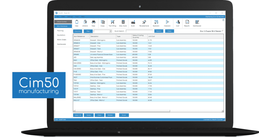 Sage 50 Manufacturing - CIM Software