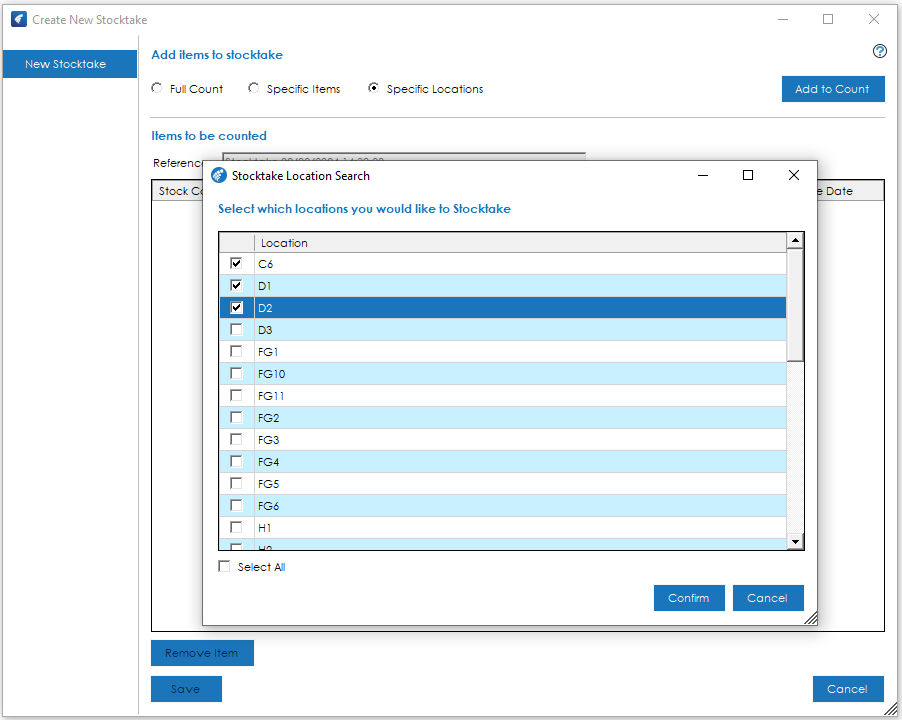 New Count - CIM Software