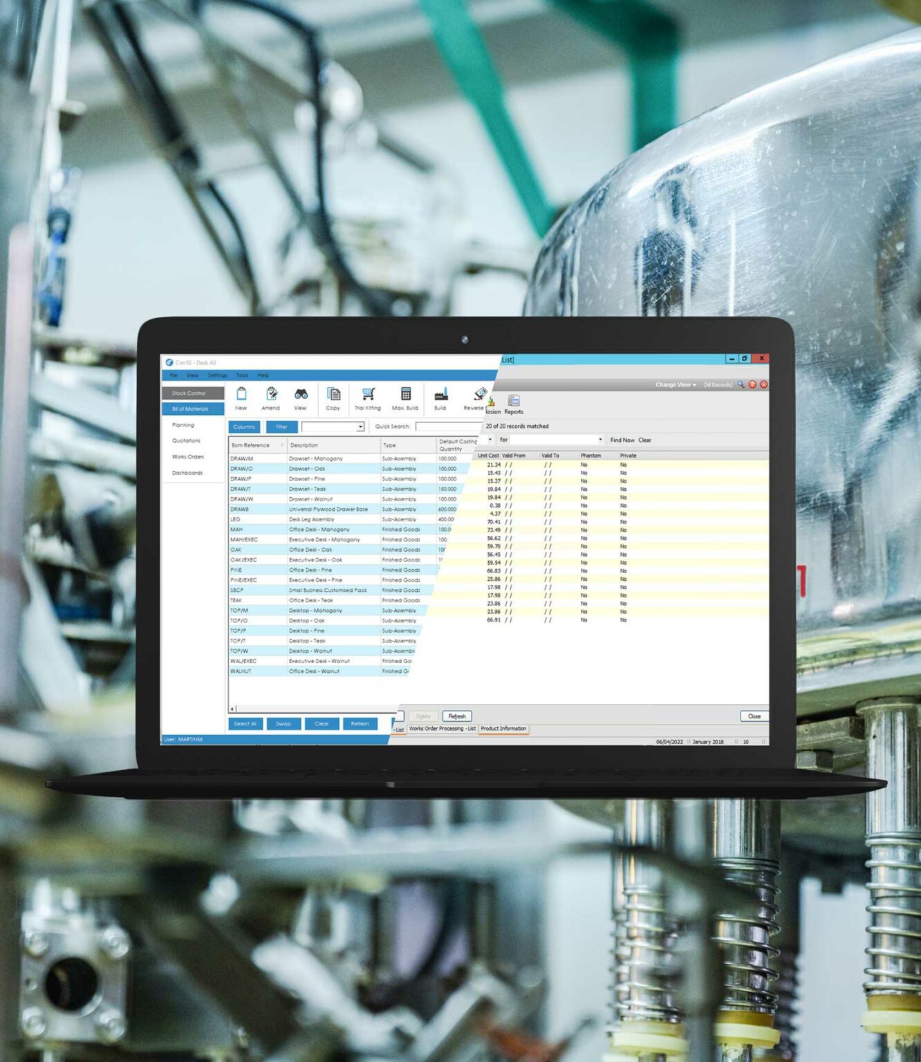 Sage 50 Manufacturing - CIM Software