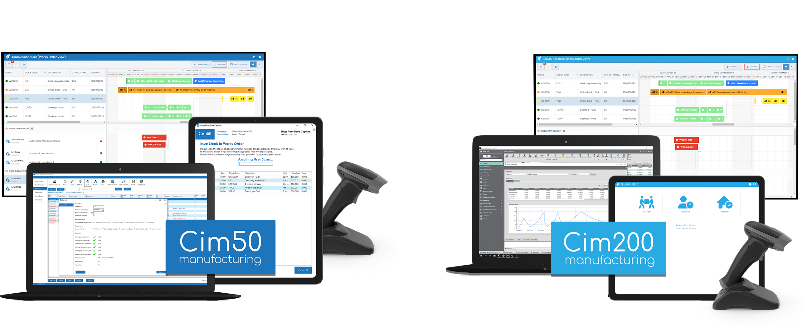 Cim50 vs Cim200 - Manufacturing ERP Software Comparison - CIM Software